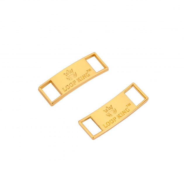 Gold Plated Lace Locks | Loop King Laces